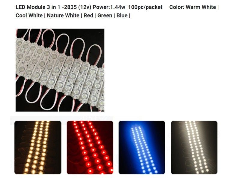 Led Module 3in1 for led sign, Furniture & Home Living, Lighting & Fans ...