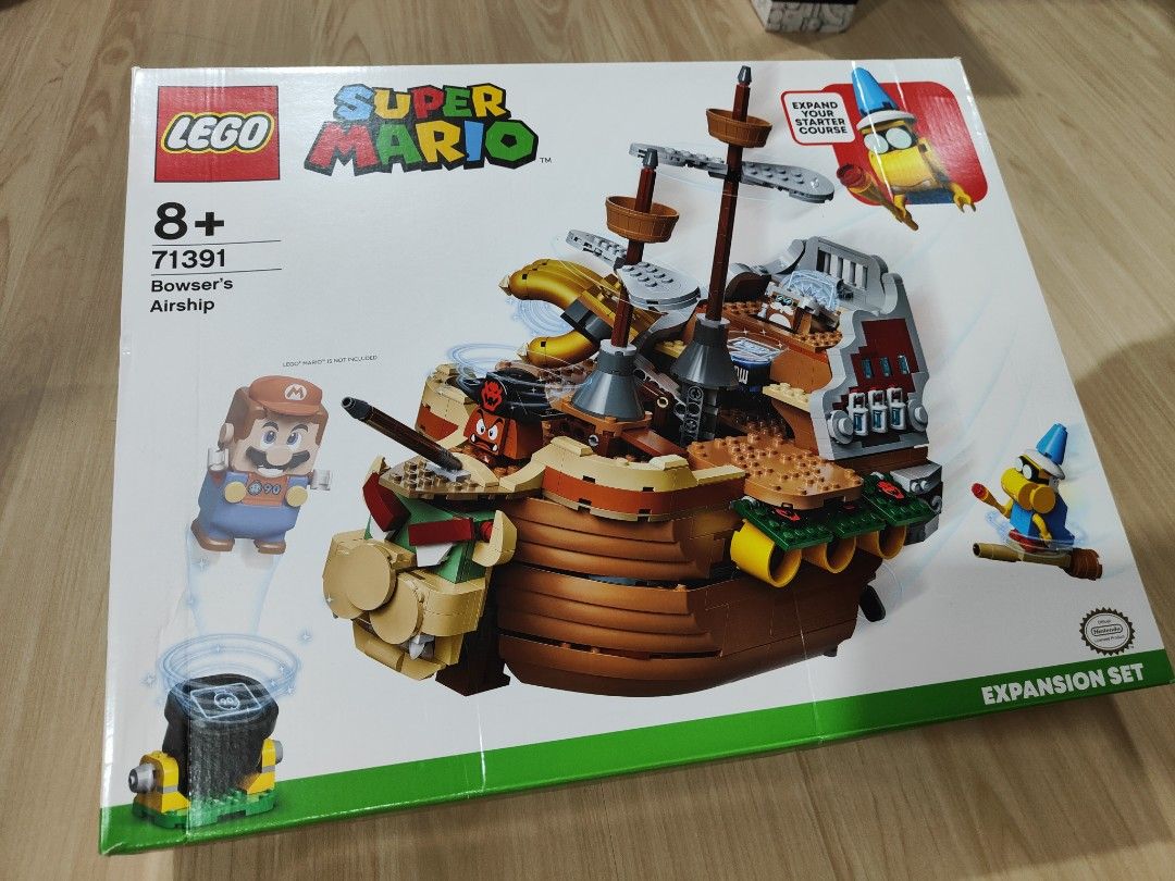 Lego Mario - 1 x ? Block, Bowser's ship, Mario Starter Course, Hobbies ...