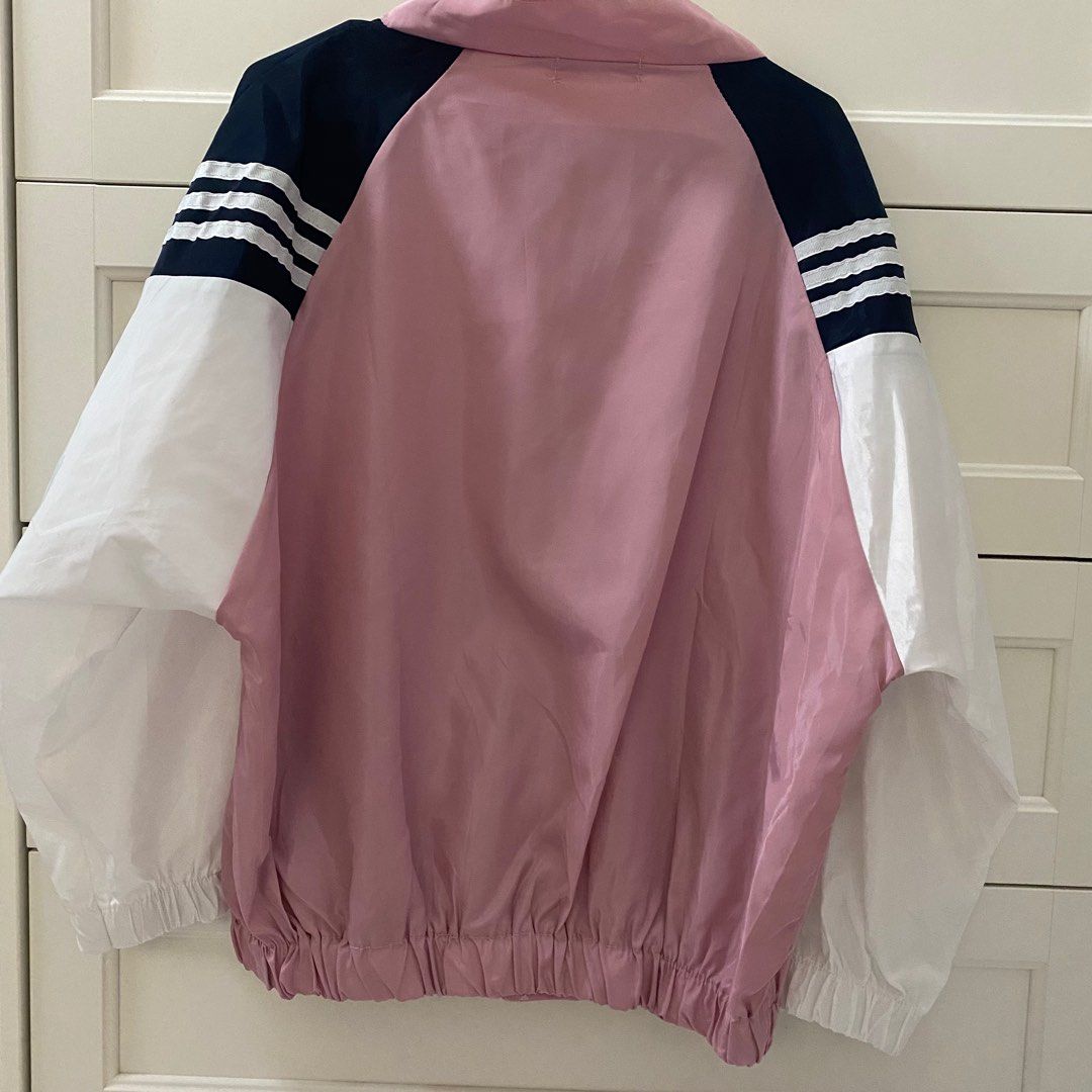 light pink windbreaker, Women's Fashion, Tops, Other Tops on Carousell
