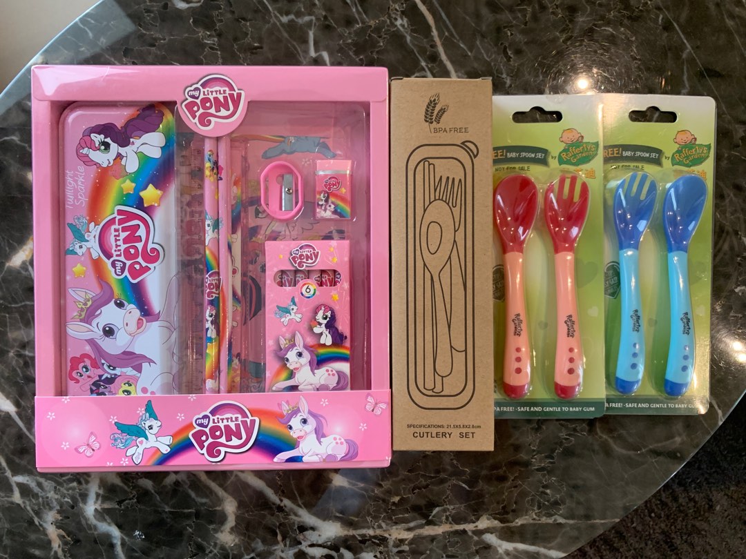 Little Pony and cutlery sets, Hobbies & Toys, Stationery & Craft, Other ...
