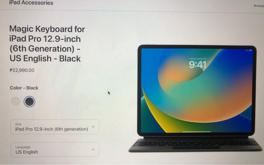 Magic Keyboard for iPad Pro 12.9-inch (6th Gen), Mobile Phones ...