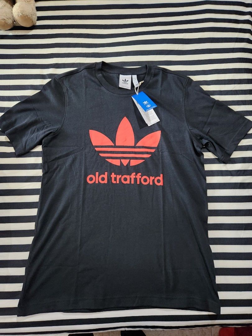 Manchester United Adidas Originals Old Trafford T-Shirt Black, Men's ...