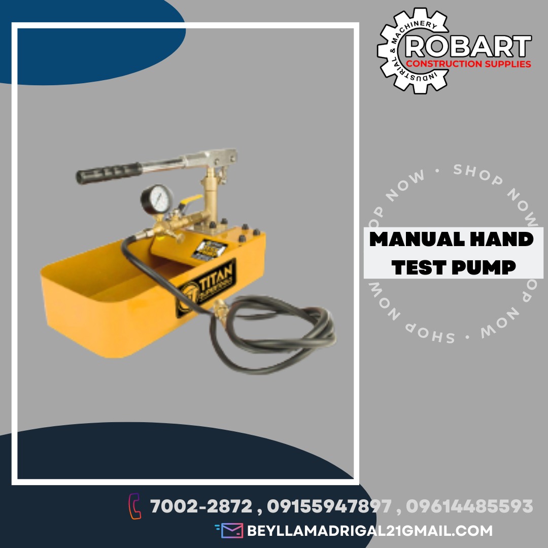Manual Hand Test Pump, Commercial & Industrial, Construction Tools ...