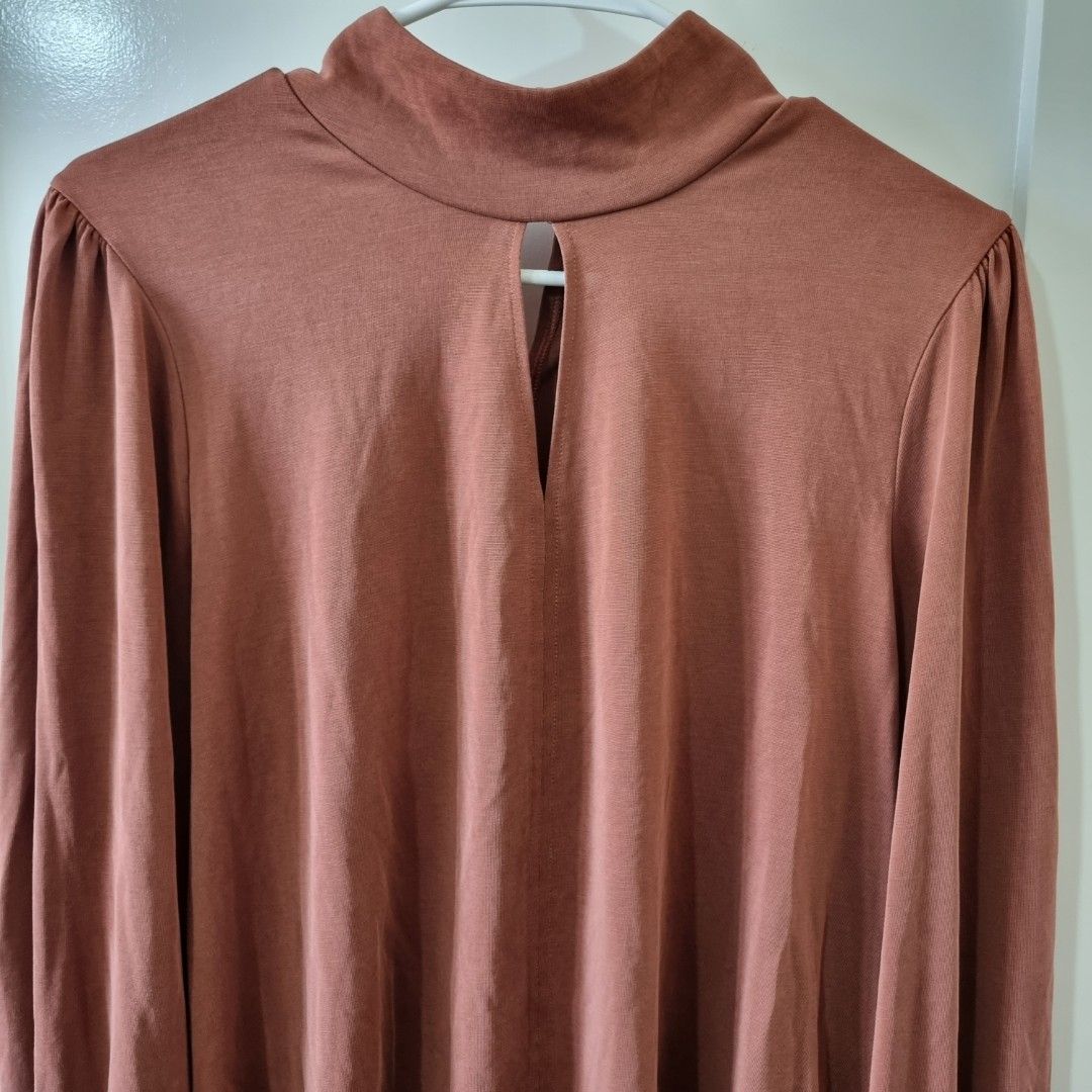 Marks and Spencer Rust-Colored Top (PRETTY!), Women's Fashion, Tops ...