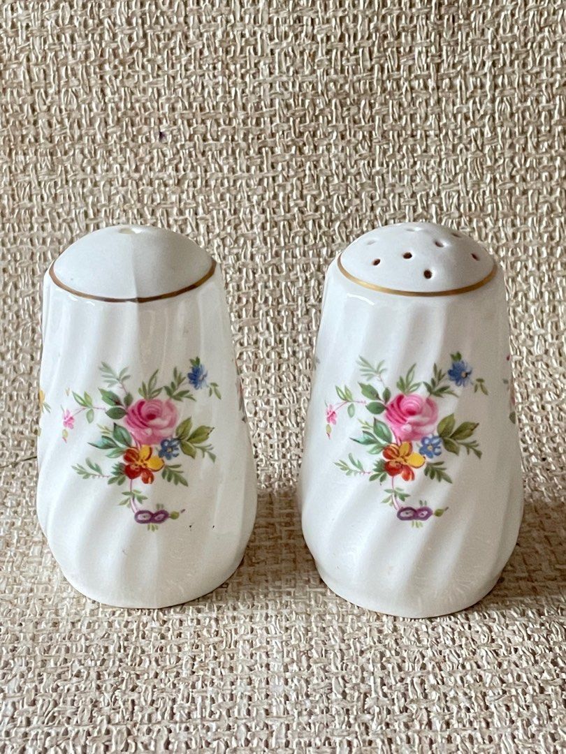 Marlow Minton Vintage Bone China Salt & Pepper Shaker, Furniture & Home ...