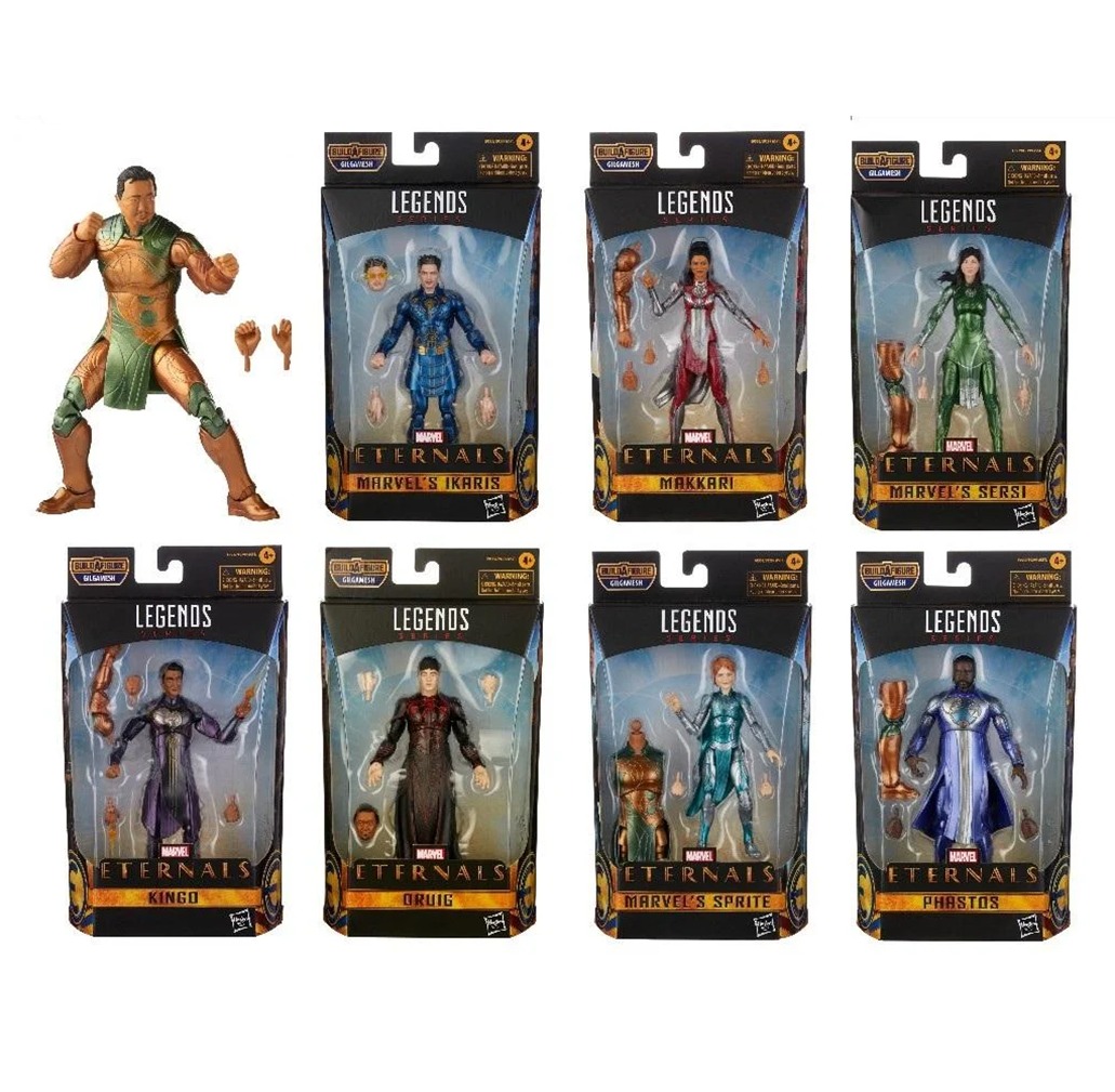 Marvel Legends ETERNALS (Full Set of 7) Action Figures with B.A.F ...
