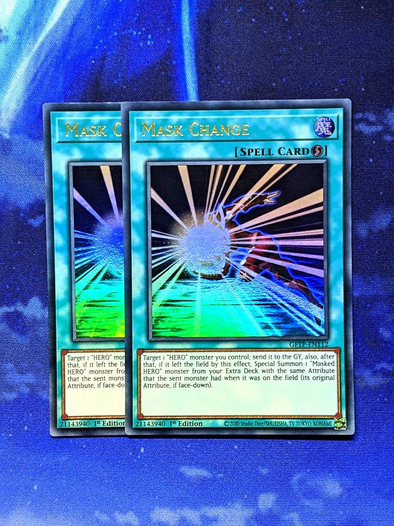 Mask Change (Yugioh TCG English), Hobbies & Toys, Toys & Games on Carousell