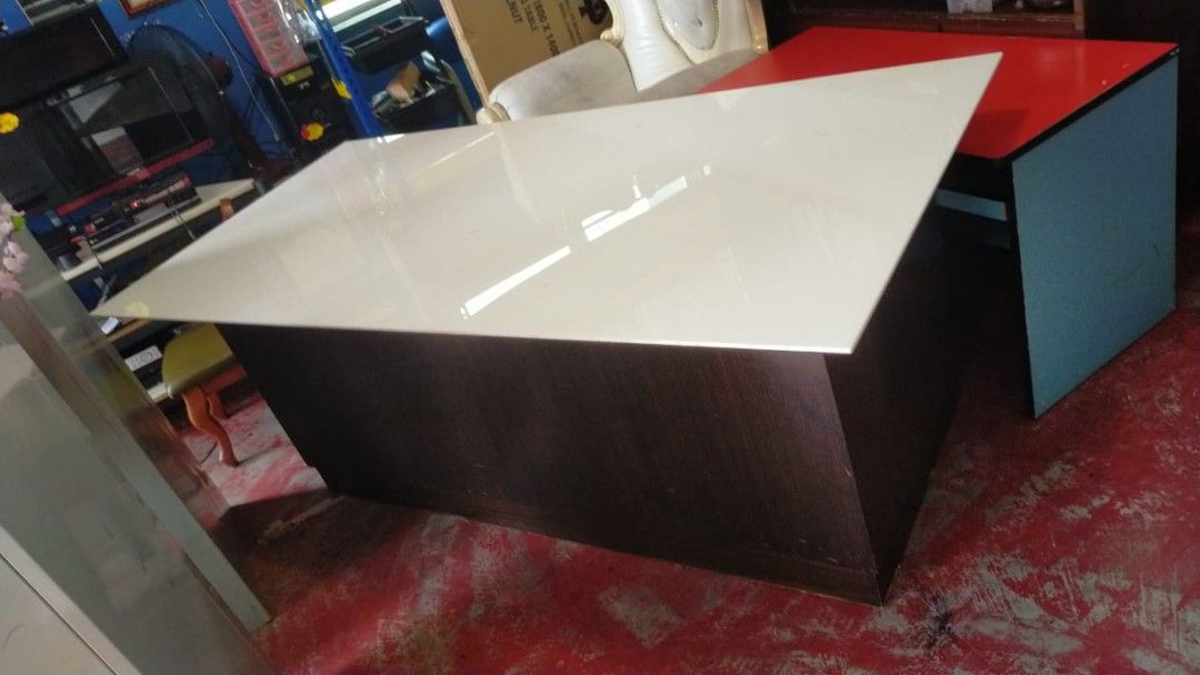 Meja ofis marble, Furniture & Home Living, Furniture, Other Home ...