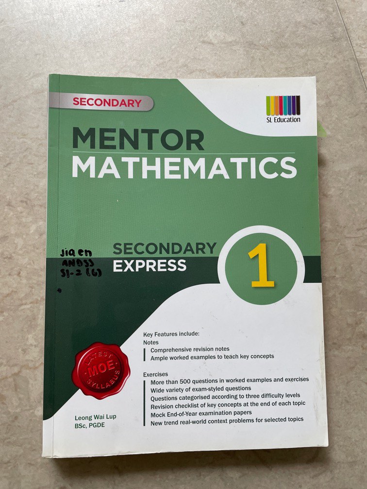 Mentor math secondary 1 express, Hobbies & Toys, Books & Magazines ...