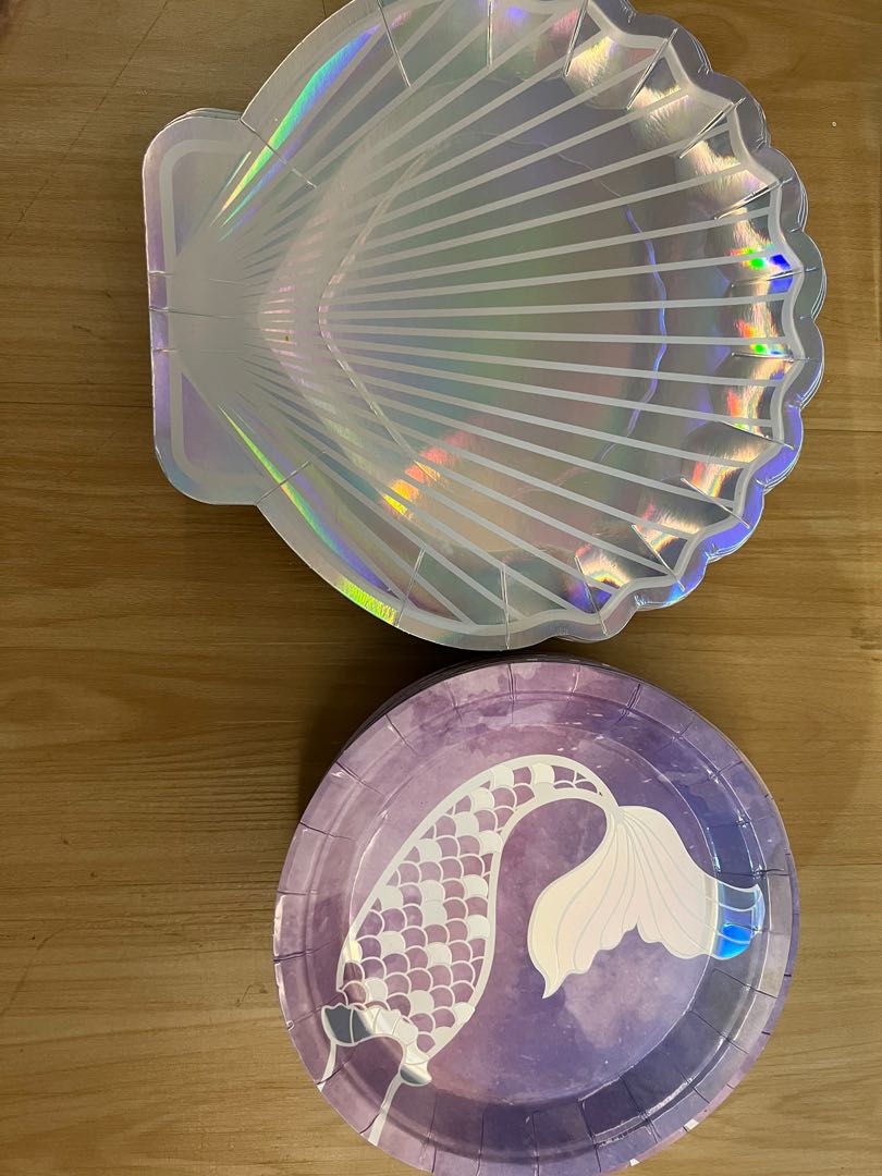 Mermaid plates, Hobbies & Toys, Stationery & Craft, Occasions & Party ...