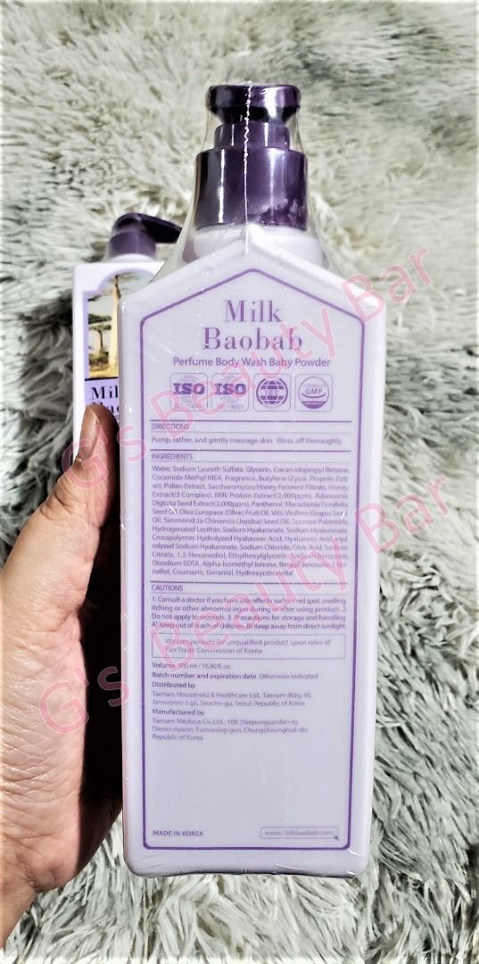 Milk Baobab Baby Powder Body Wash 500ml - Authentic Korean Skincare ...