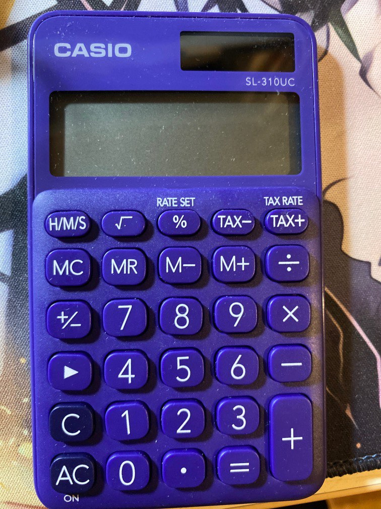 Mini blue Casio Calculator, Hobbies & Toys, Stationery & Craft ...