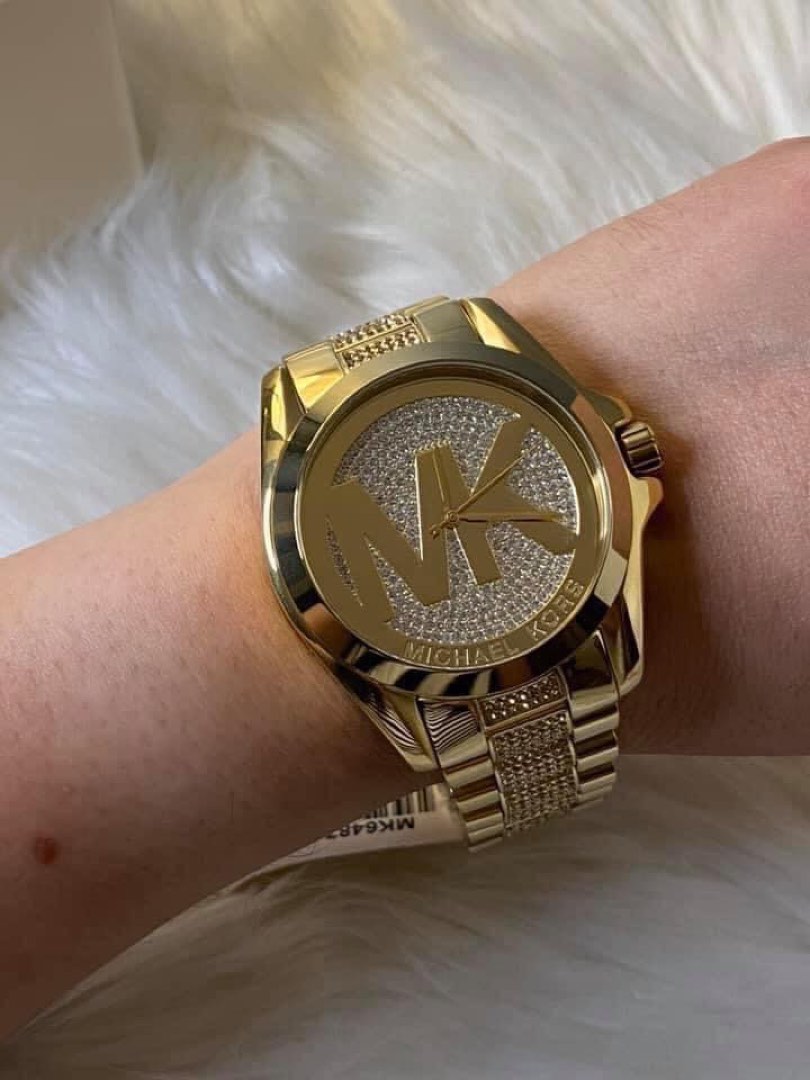 MK FULL STONE LOGO AUTHENTIC WATCH, Women's Fashion, Watches ...