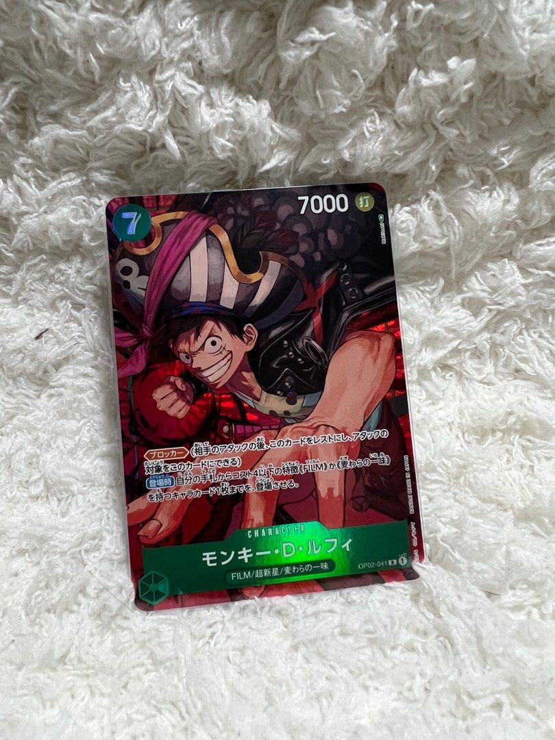 MONKEY D. LUFFY R AA/PARALLEL ONE PIECE TRADING CARD GAME, Hobbies ...