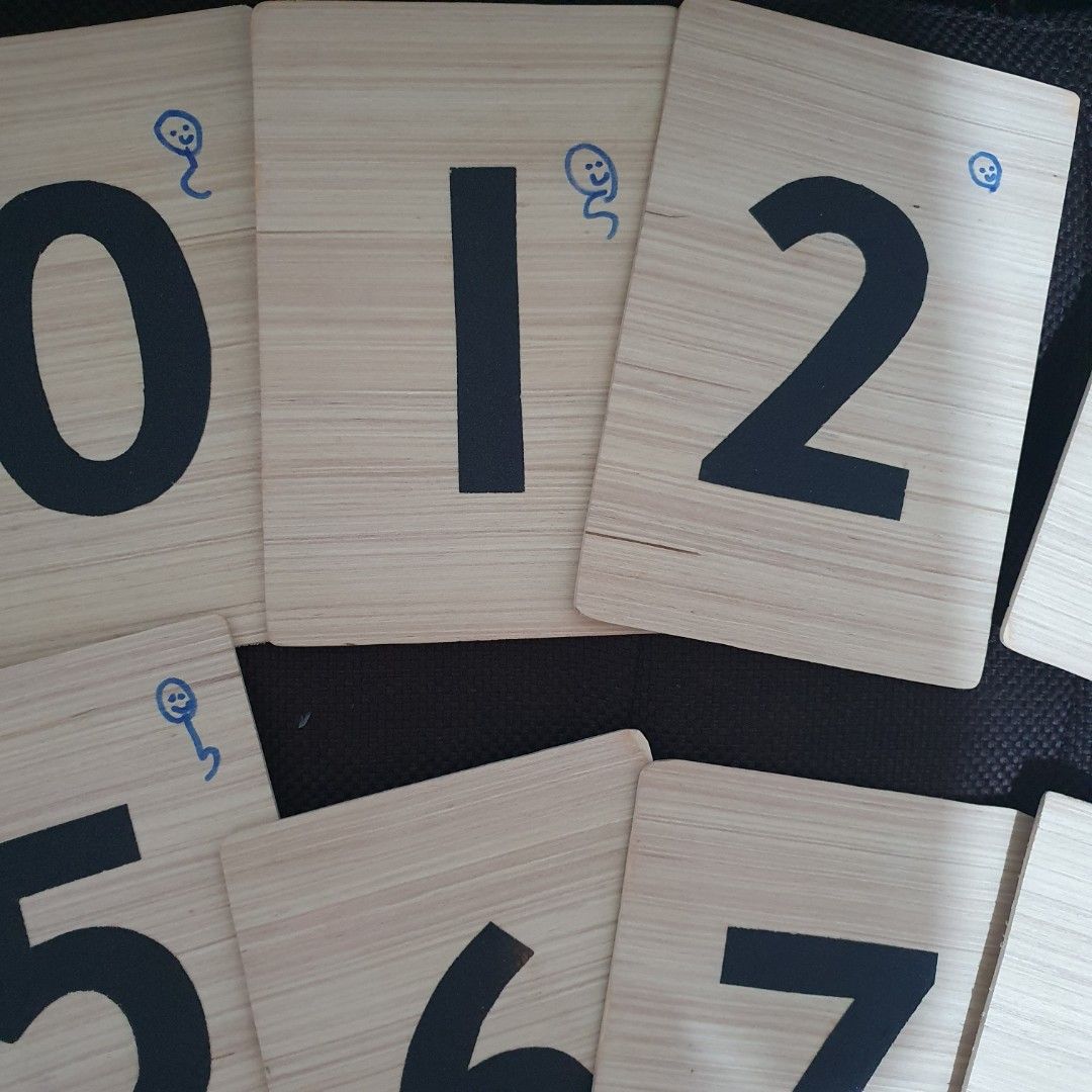 Montessori Sandpaper Numbers DIY, Babies & Kids, Infant Playtime on ...