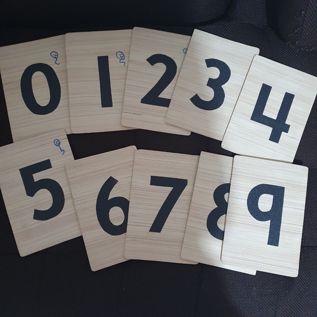 Montessori Sandpaper Numbers DIY, Babies & Kids, Infant Playtime on ...