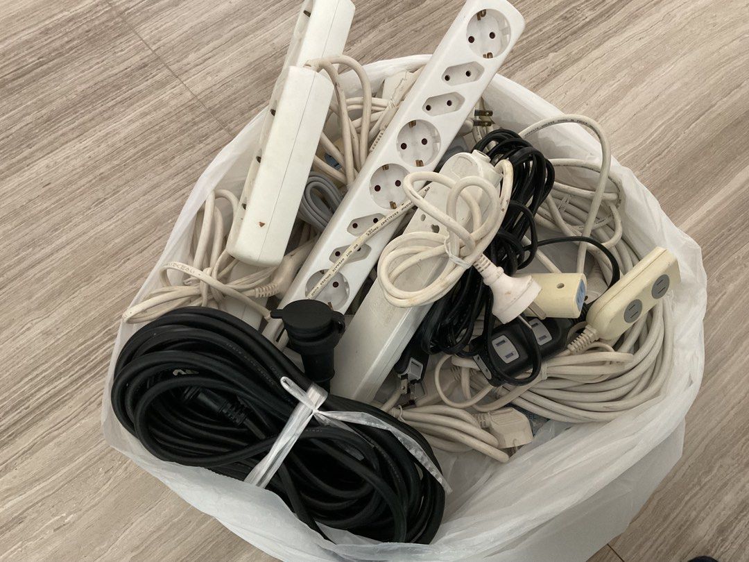 Multiple extension cords and multi boards, TV & Home Appliances ...