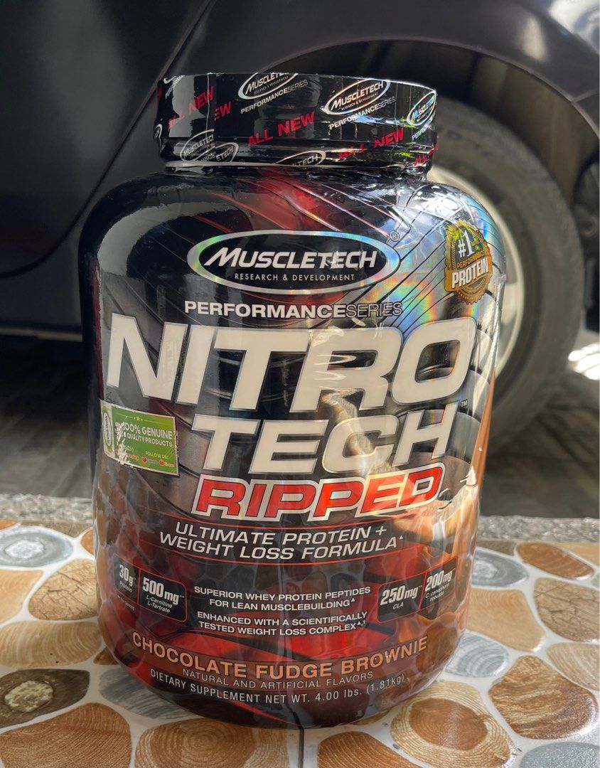 MUSCLETECH NITROTECH RIPPED 4LBS, Health & Nutrition, Health Supplements, Sports & Fitness ...