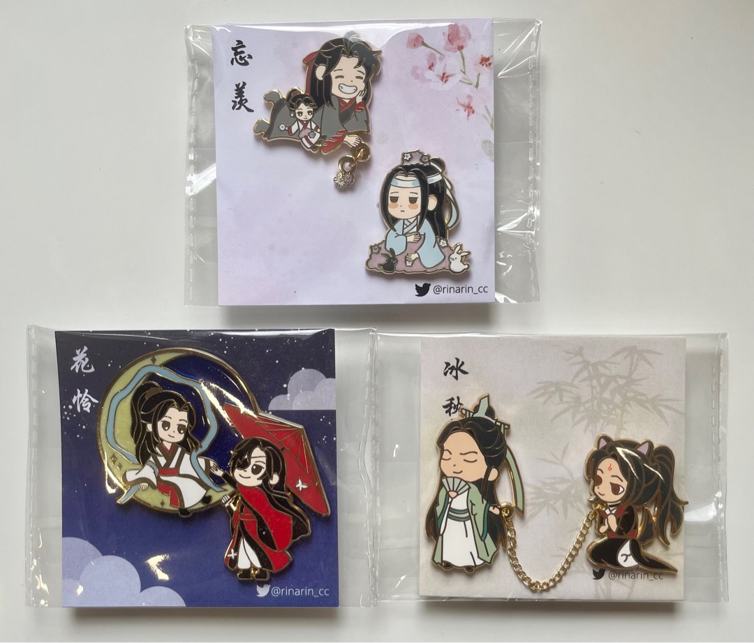 Mxtx (Mdzs, Tgcf, Svsss) enamel pins, Hobbies & Toys, Memorabilia ...