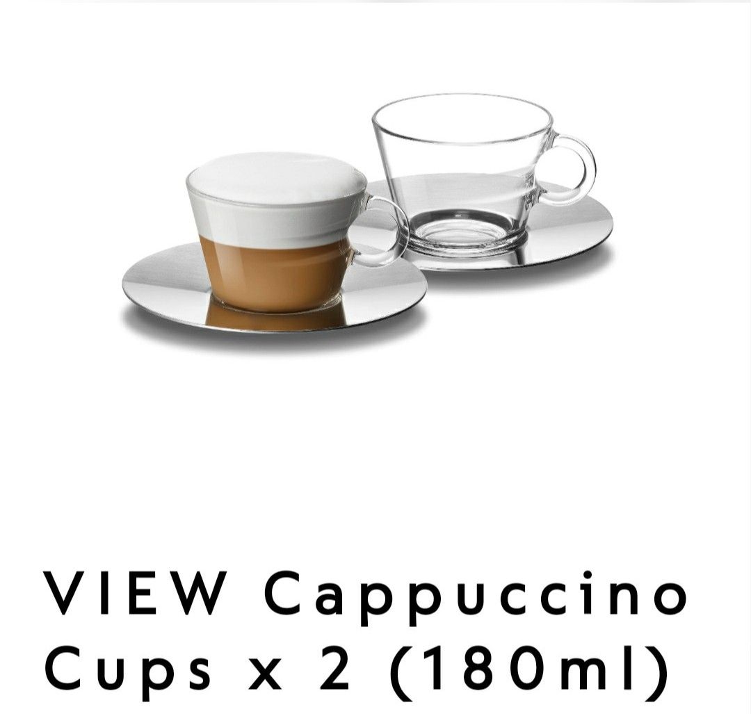 Nespresso Cappuccino Cups 180ml Christmas Birthday Present T Mase In