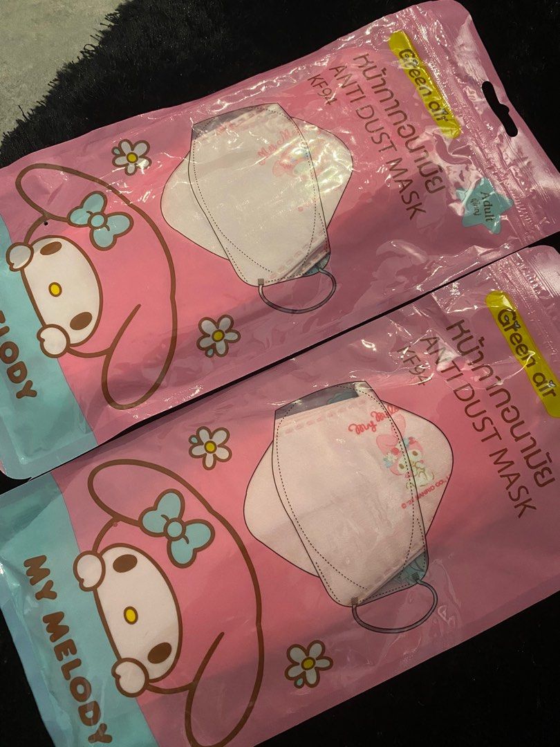 New melody mask 2 packet, Health & Nutrition, Face Masks & Face Shields ...