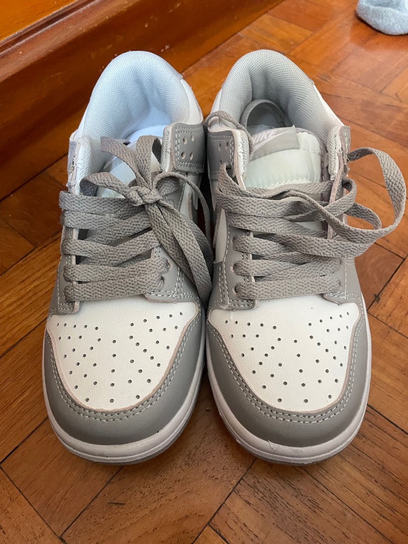 Nike dunk low grey fog, Women's Fashion, Footwear, Sneakers on Carousell