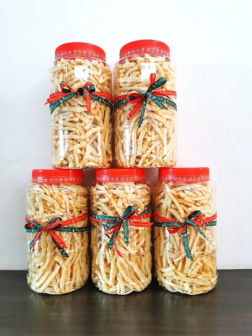 "NY Shiok" Prawn Cracker Sticks, Food & Drinks, Homemade Bakes on Carousell