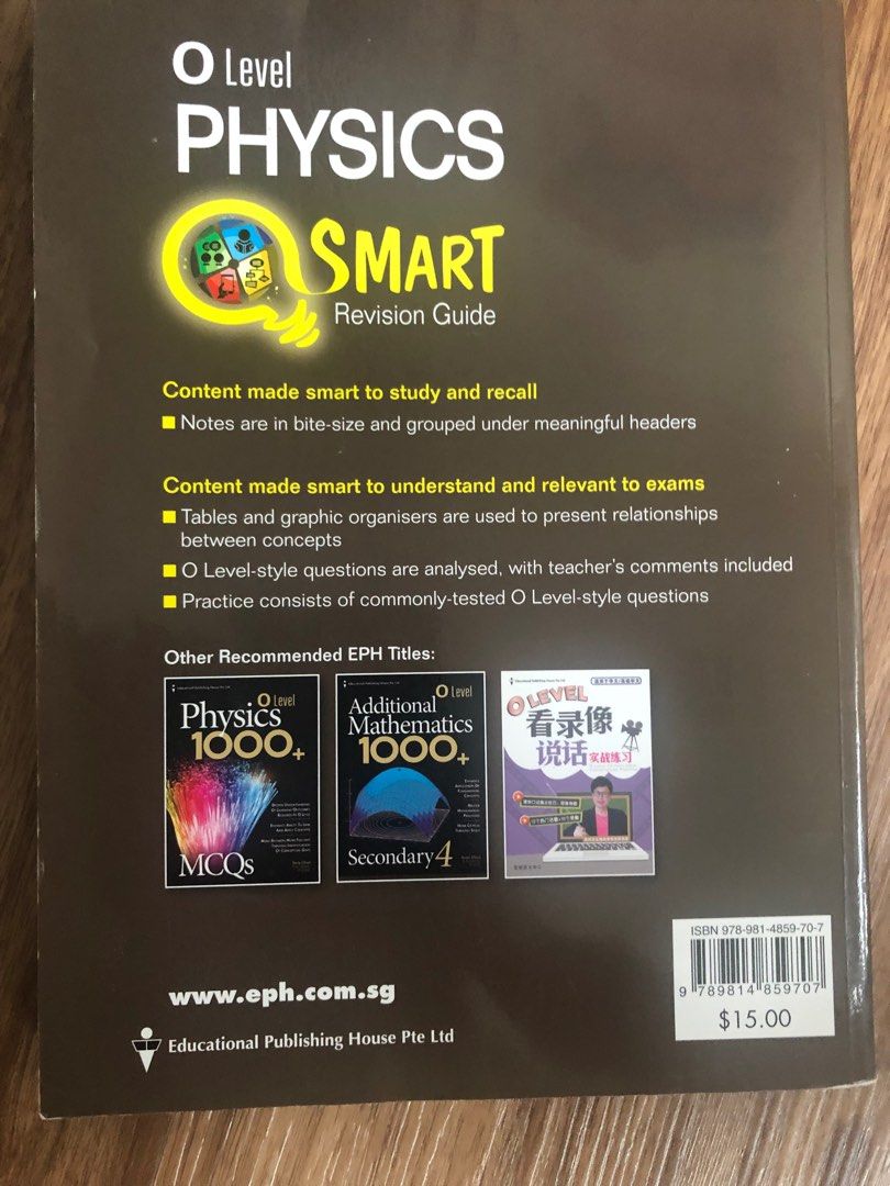 O level chemistry physics smart revision guide, Hobbies & Toys, Books ...
