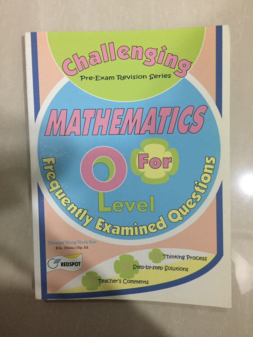 o level math frequently examined questions, Hobbies & Toys, Books ...