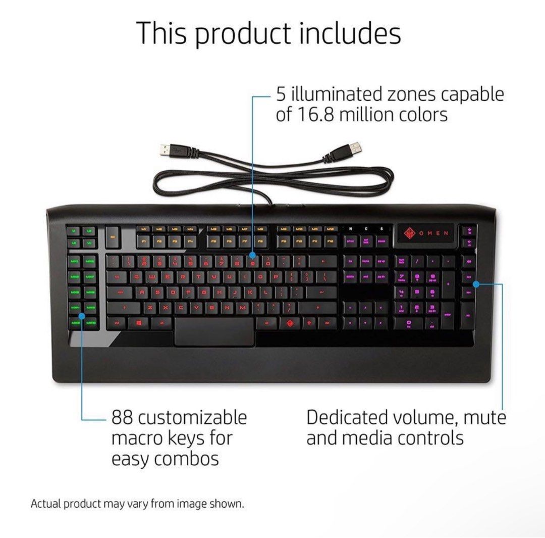 omen keyboard, Computers & Tech, Parts & Accessories, Computer Keyboard ...