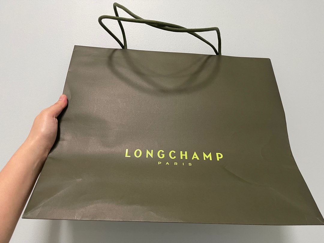 ORIGINAL LONGCHAMP PAPER BAG (big), Luxury, Bags & Wallets on Carousell