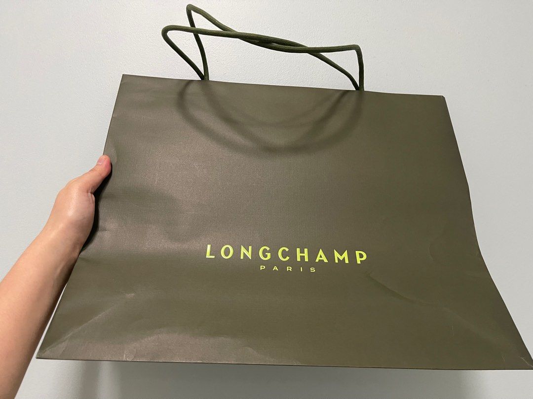 ORIGINAL LONGCHAMP PAPER BAG (big), Luxury, Bags & Wallets on Carousell