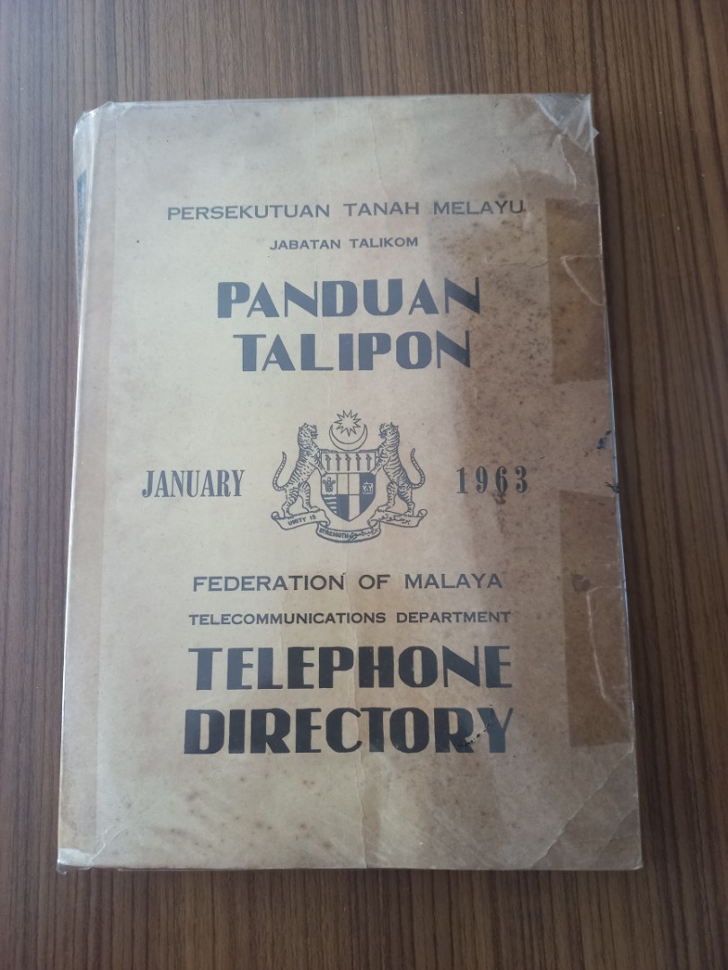 Panduan Talipon 1963, Hobbies & Toys, Collectibles & Memorabilia ...