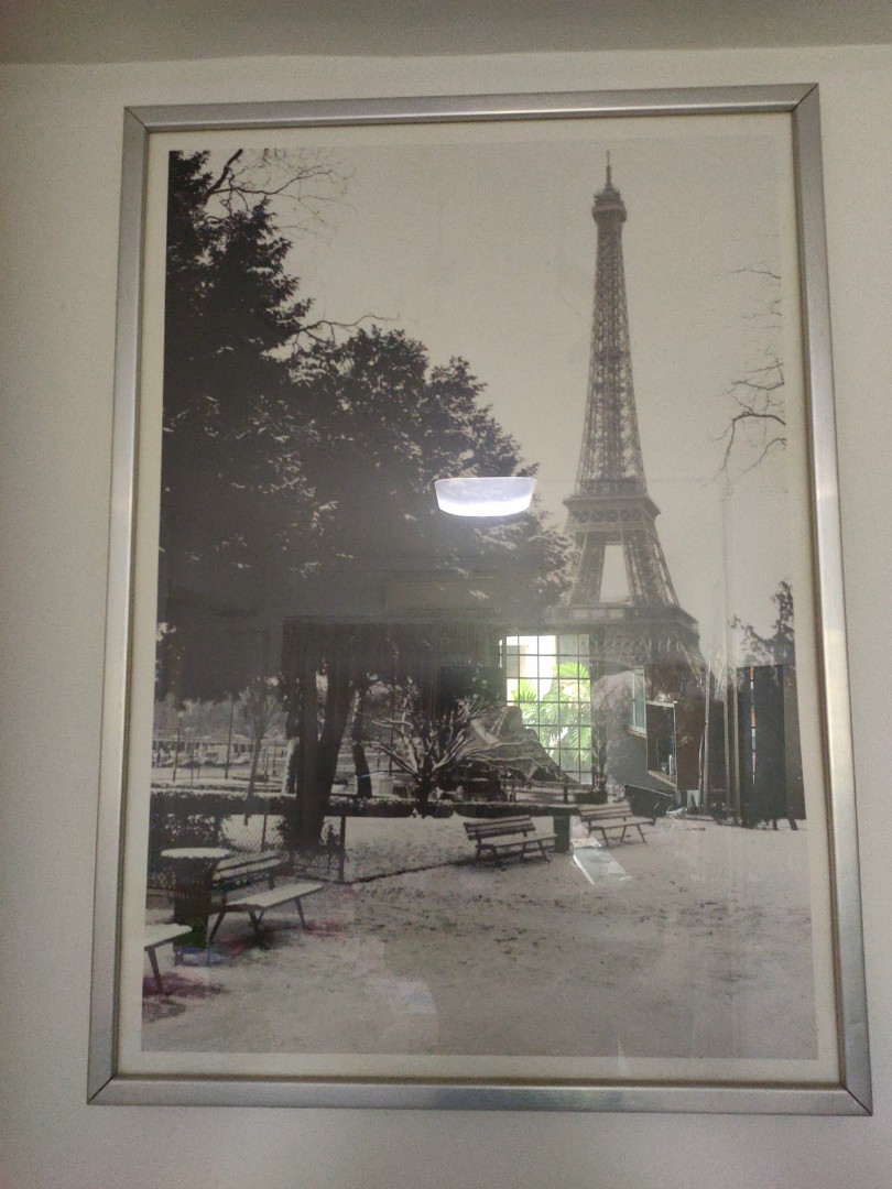 Paris Eiffel Tower Picture frame, Furniture & Home Living, Home Decor ...