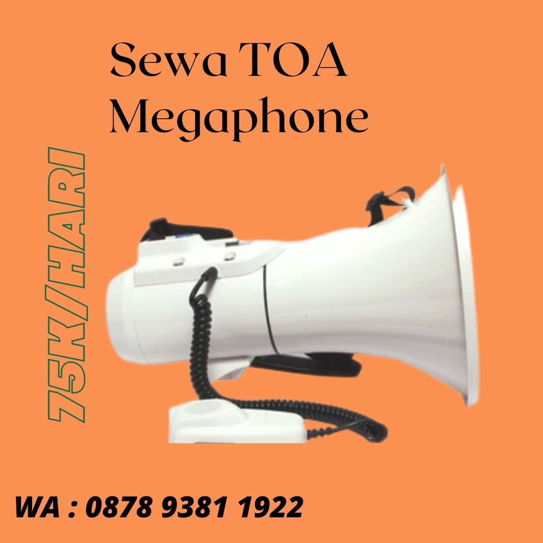 Peminjaman TOA Megaphone untuk acara presentasi di sekolah, Elektronik ...
