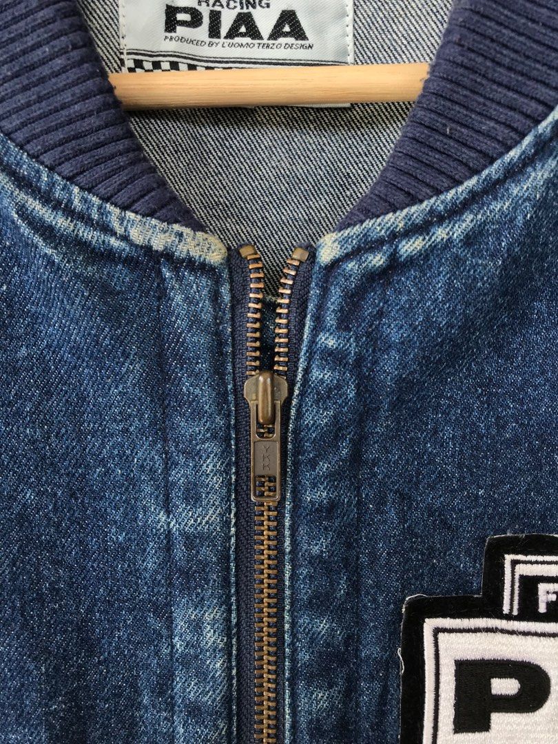 PIAA Racing Formula Motor Sport Denim Bomber Jacket, Men's Fashion ...