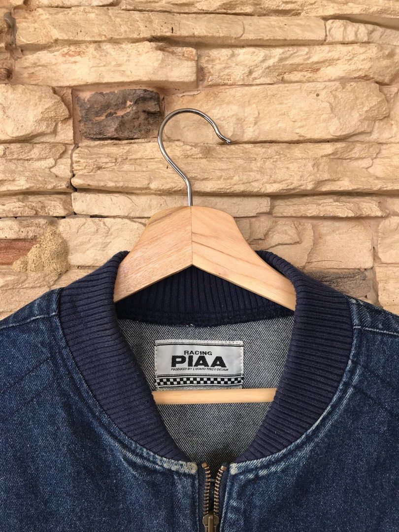 PIAA Racing Formula Motor Sport Denim Bomber Jacket, Men's Fashion ...