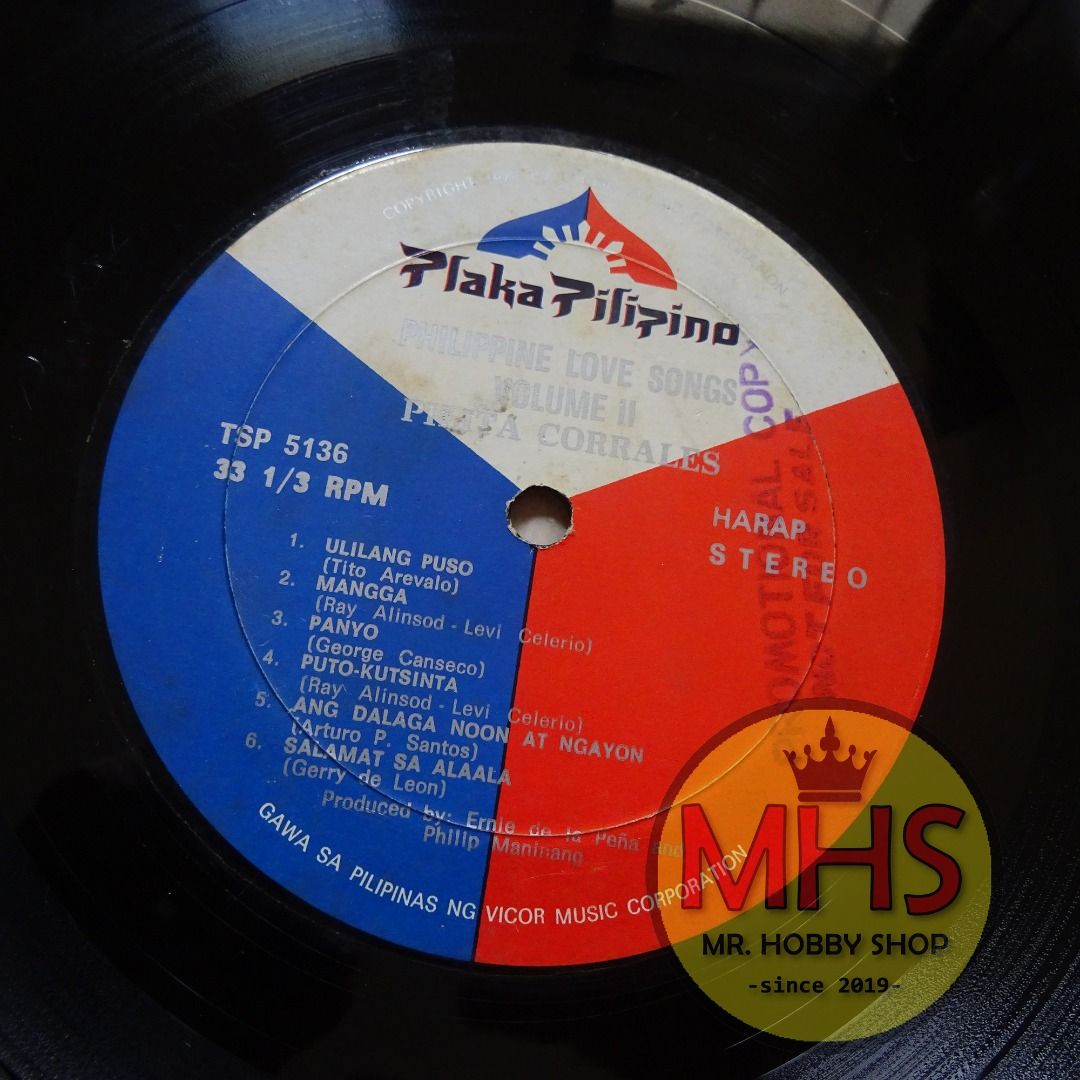 Pilita Corrales - Philippine Love Songs Volume 2 LP (no cover), Hobbies ...