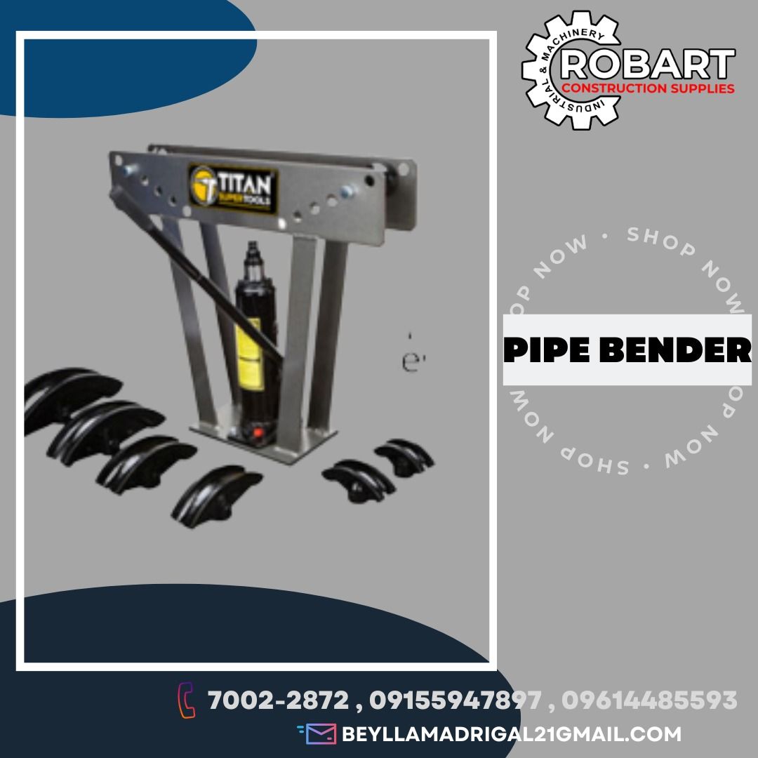 Pipe Bender, Commercial & Industrial, Construction Tools & Equipment on Carousell