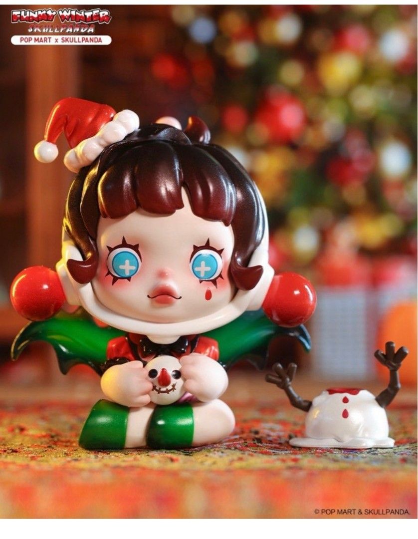 [PO] Authentic Popmart Pop Mart Skullpanda Skull Panda Funky Winter ...