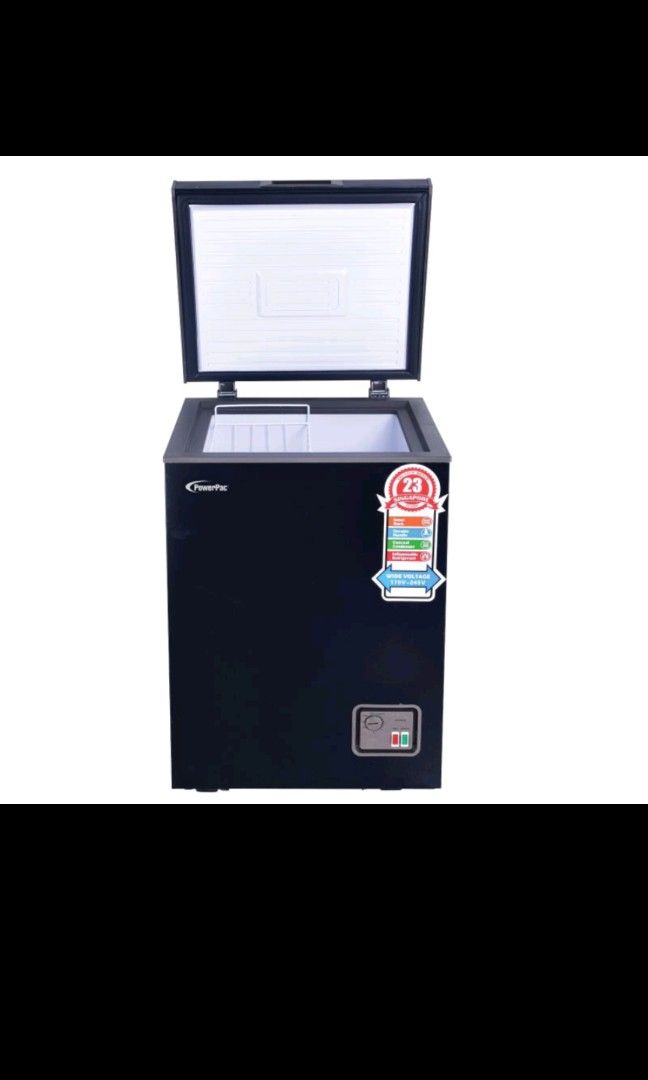 PowerPac Chest Freezer 100L, TV & Home Appliances, Kitchen Appliances ...