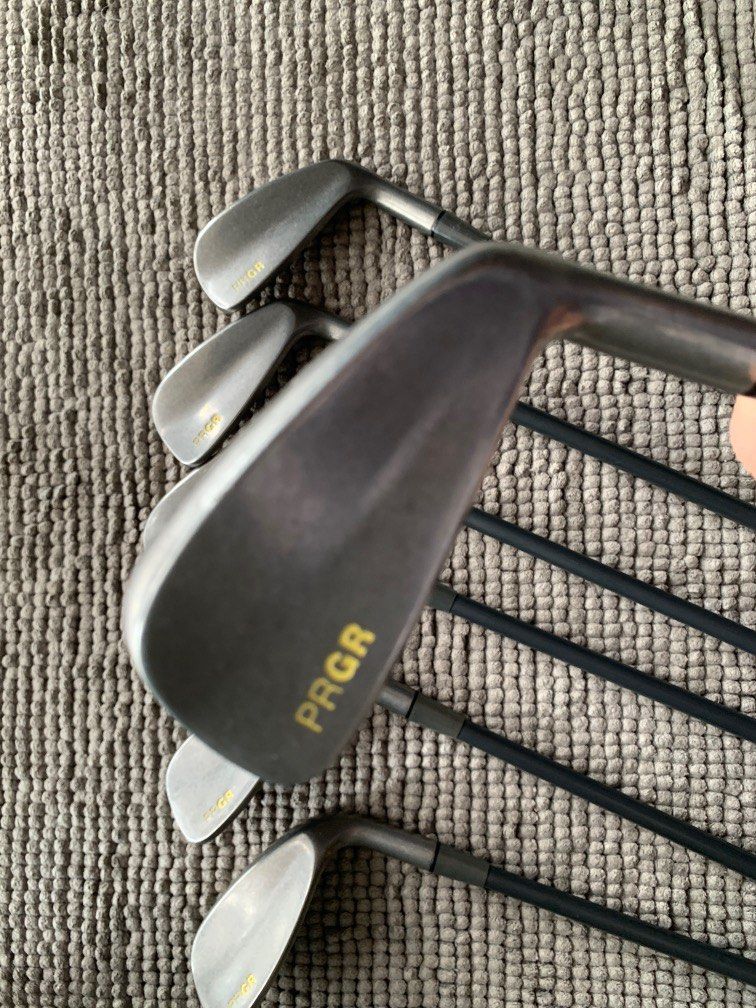 PRGR Golf Iron Set (5-G) + Original Graphite shaft, Sports Equipment, Sports & Games, Golf on ...