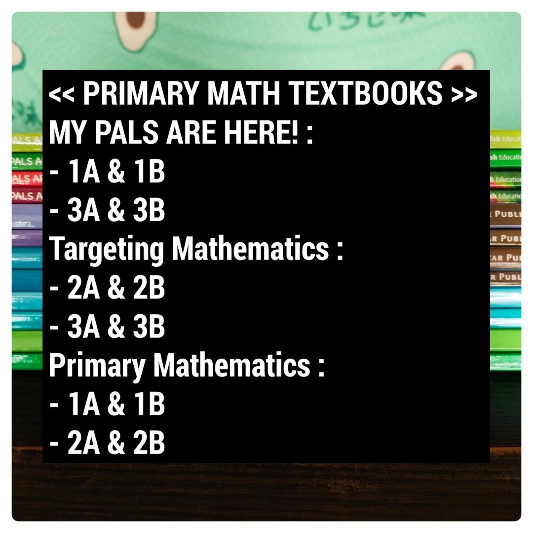Primary Sch Math Textbooks, Hobbies & Toys, Books & Magazines ...