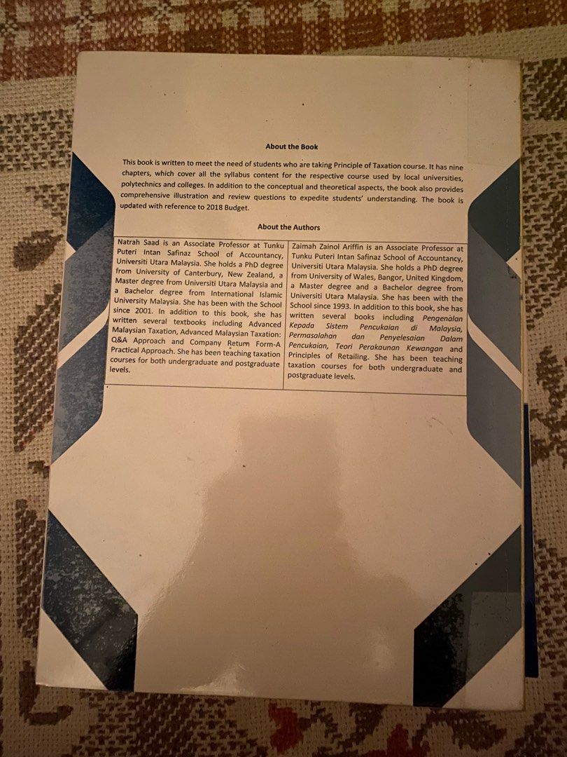 Principles of taxation UUM, Hobbies & Toys, Books & Magazines ...