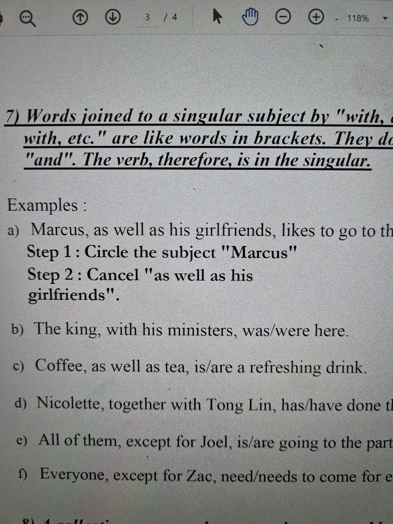 PSLE concord rules handout, Hobbies & Toys, Books & Magazines ...