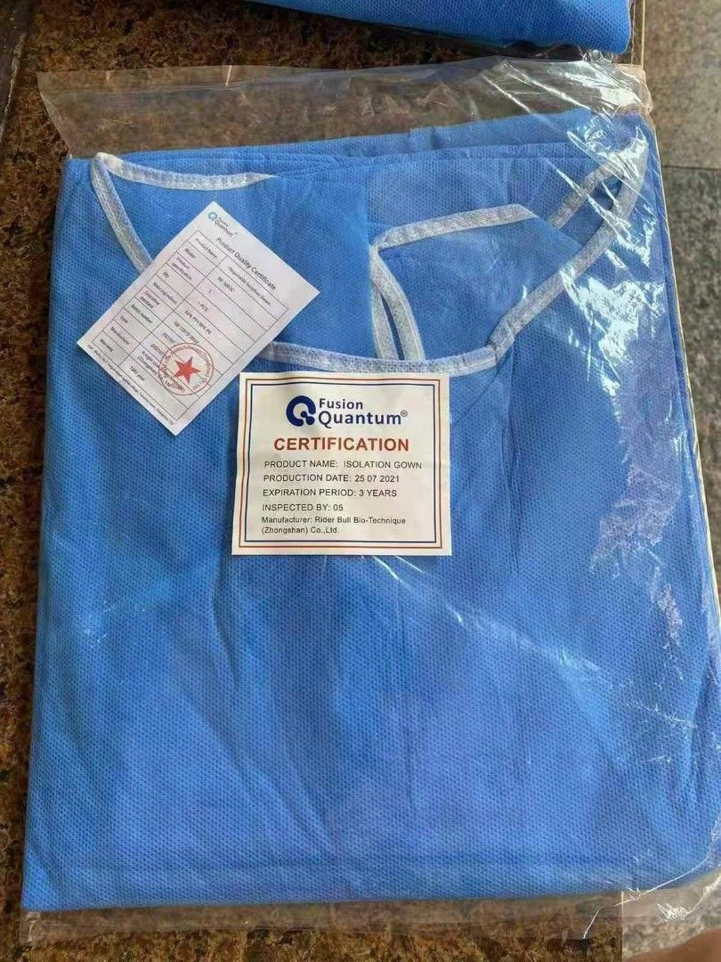 QUANTUM ISO GOWN NON WOVEN 60GSM (BULK), Health & Nutrition, Medical ...