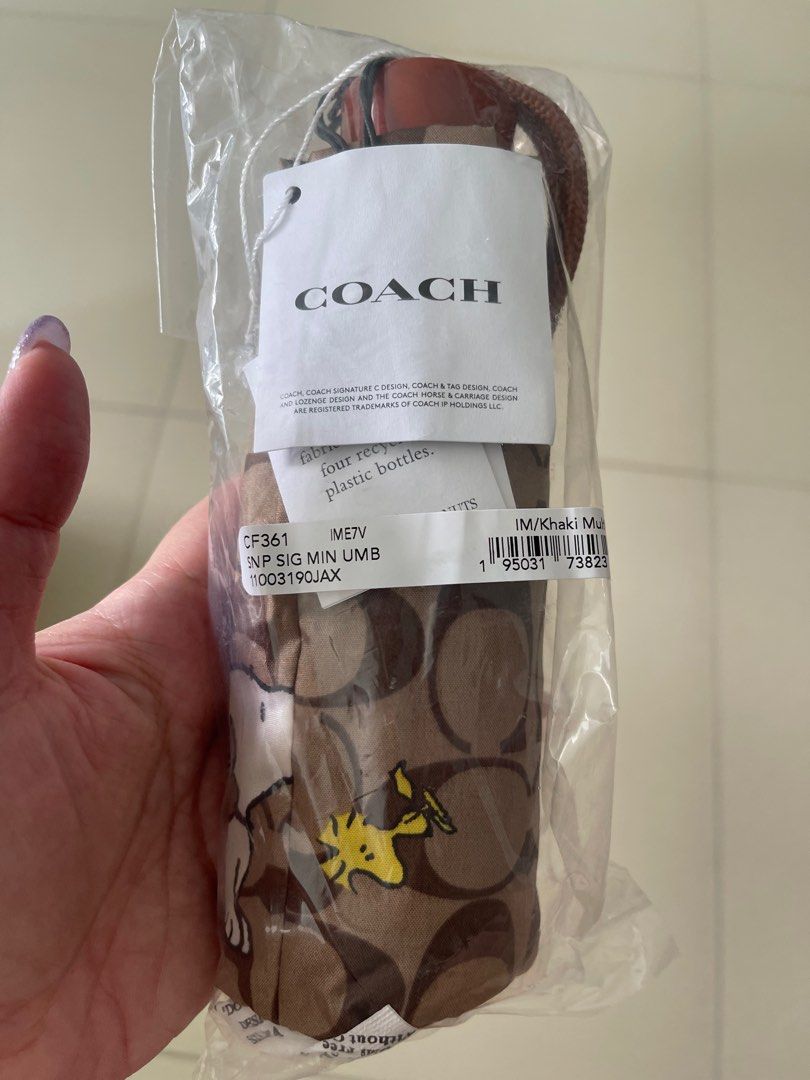 Ready stock! Last piece! Coach x peanuts snoopy umbrella, Women's ...
