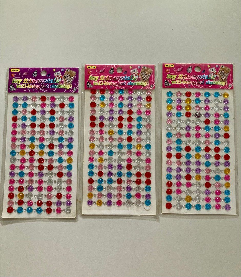 Rhinestone Crystal Stickers, Hobbies & Toys, Stationery & Craft, Craft ...