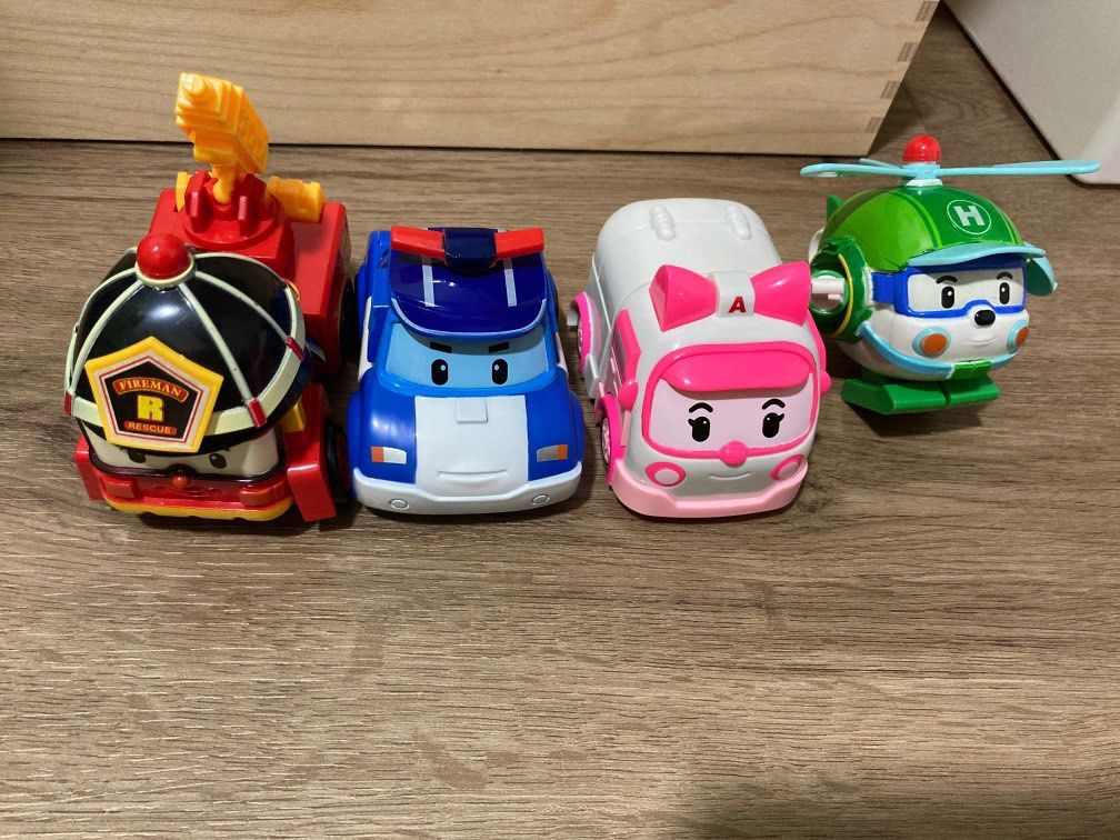 Robo car poli set, Hobbies & Toys, Toys & Games on Carousell