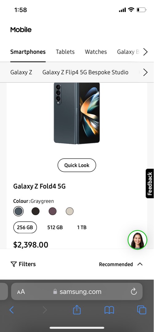 Samsung Fold Z4 256gb, Mobile Phones & Gadgets, Mobile Phones, Android ...